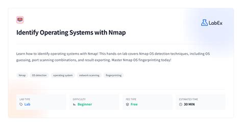 Identify Operating Systems With Nmap Labex