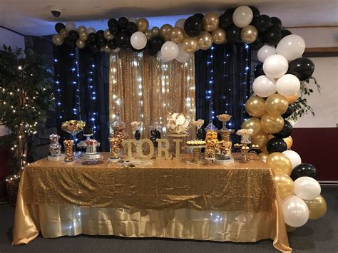 Black And Gold Birthday Decorations Party City Saerp