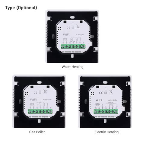 Programmable Electric Heating Thermostat Lcd Touchscreen Digital