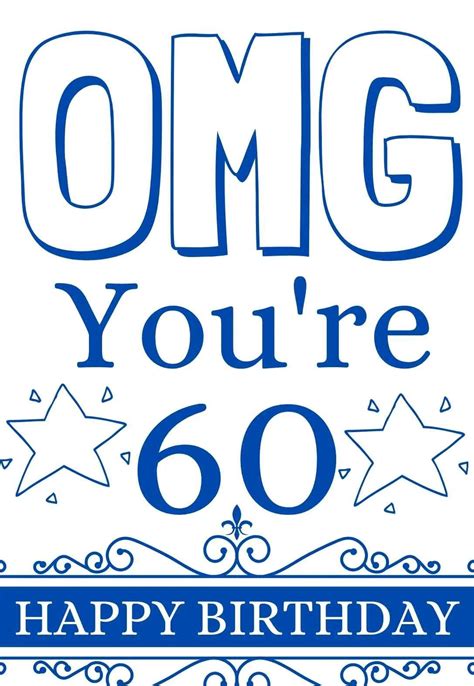 26 Fabulous 60th Birthday Cards Free And Printable — Printbirthdaycards