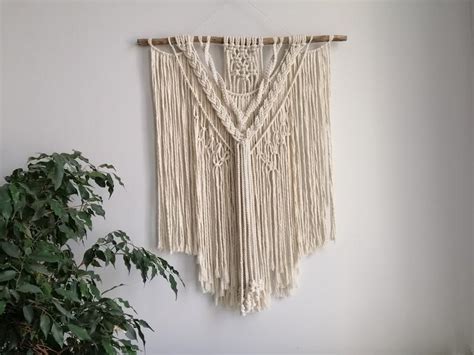 Крупное макраме панно декор на стену — цена 1340 грн в каталоге Панно