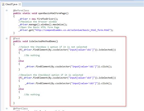 Selenium By Arun 393 Using Isselected Method To Get The Status Of
