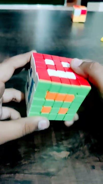 Smile 😊 Pattern On 5 By 5 Rubiks Cube Rubikscube Trending Shorts