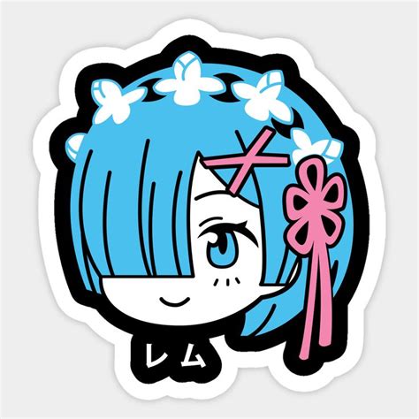 Chibi Rem Sticker Stickers Funny Stickers Chibi
