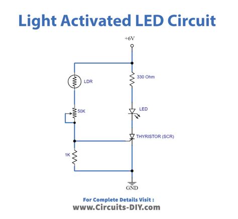 Light Activated LED Using SCR