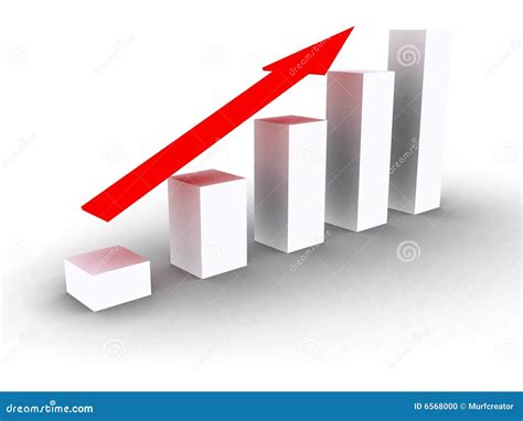 Bar Chart With Arrow Stock Illustration Illustration Of Chat 6568000