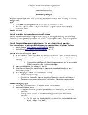 SSDB 275 Introduction To Sexuality Research Assignment Methods Course Hero
