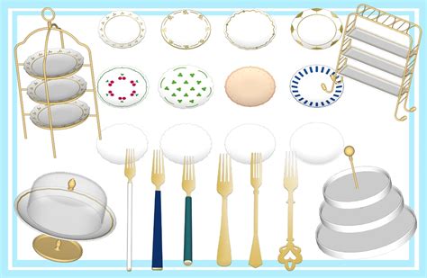 다양한 접시트레이포크 세트 24종