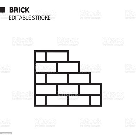 Ikon Garis Bata Ilustrasi Simbol Vektor Garis Besar Ilustrasi Stok Unduh Gambar Sekarang Istock