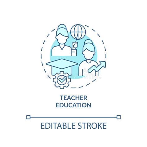 Teacher Turquoise Concept Icon Stock Vector Illustration Of Logo