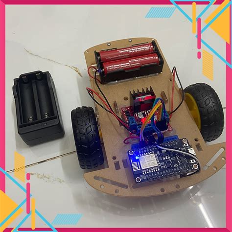 [xe Wifi] Bộ Xe điều Khiển Bằng Wifi Esp8266 Pin Sạc Và App điều