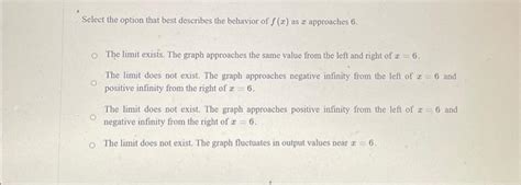 solved complete the following table for f x x−6x2 then