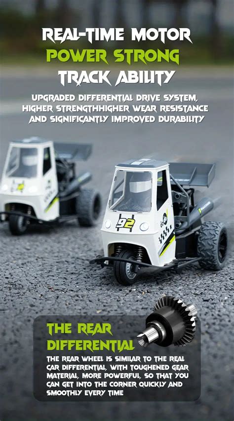 Kf25 풀 스케일 116 방향타가있는 3 륜 원격 제어 자동차 후방 차동 조명 스프레이 원격 제어 자동차 Temu Republic Of Korea