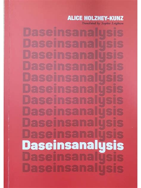 Daseinsanalysis Alice Holzhey Kunz Etc Z Library Pdf