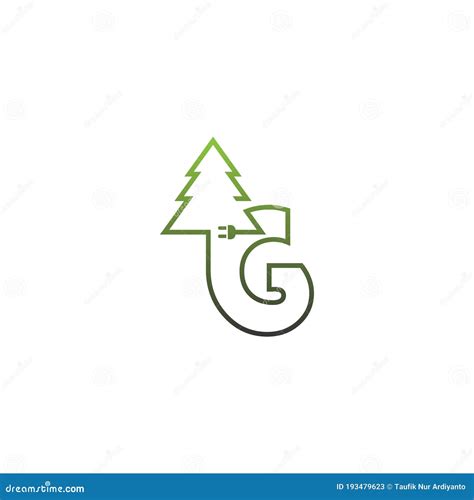 G Letter Tree Logo Concept Letter G Icon Tree Vector Stock Vector Illustration Of Monogram