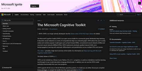 Microsoft Cognitive Toolkit Tool Information And Alternatives Foundrai