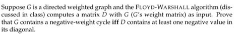 solved suppose g is a directed weighted graph and the
