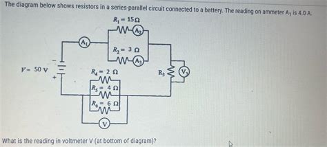 Solved The Diagram Below Shows Resistors In A Se Solutioninn