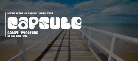 Capsule Robot Font Download Free Font Download