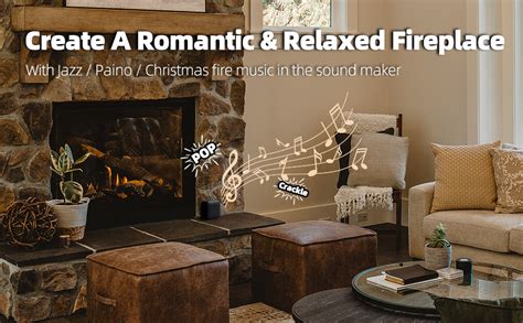 Amazon.com: MSELTOS Fireplace Crackling Sound Maker, 2 in 1 Realistic Rechargeable Fire ...
