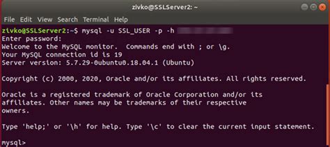 how to connect to a remote mysql server using ssl on ubuntu