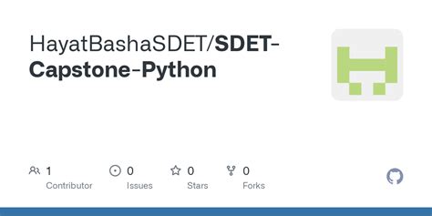 GitHub HayatBashaSDET SDET Capstone Python
