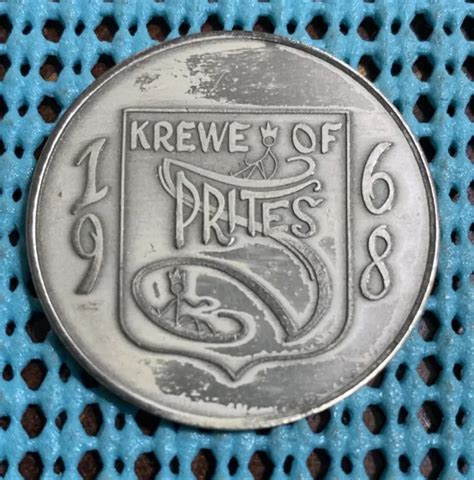 1975 Krewe Of Sprites Once Upon A Time Oxidized Silver Mardi Gras