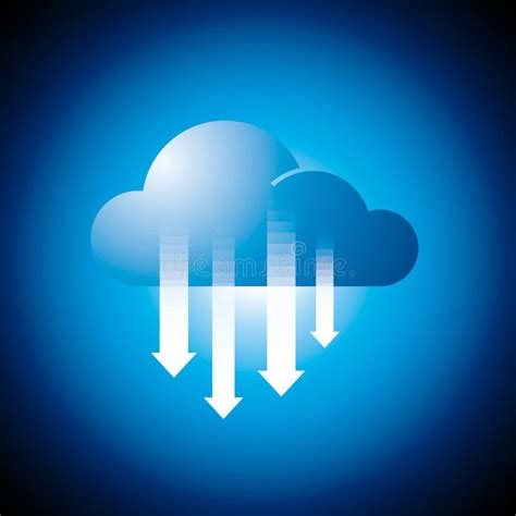 Cloud And Arrow Cloud Computing Concept Stock Vector Illustration Of Download Ideas 42232594