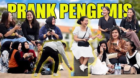 Prank Pengemis Ke Cewek Cantik Malah Mereka Ngakak Banget Youtube