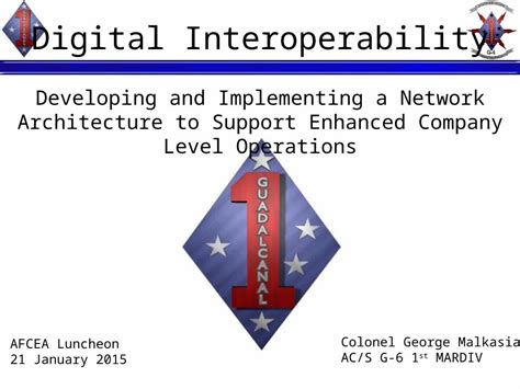 Ppt Digital Interoperability Developing And Implementing A Network
