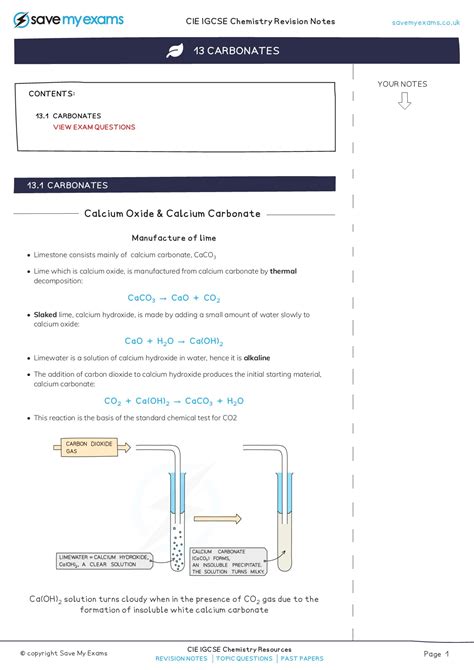 IGCSE Chemistry 0620 Notes THE MANTHAN Babe Page 233 Flip PDF Online PubHTML5