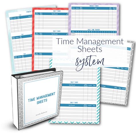 Time Management Sheets System The Intentional Mom Shop