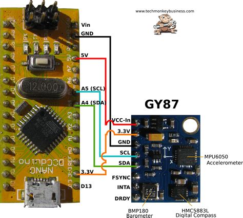 The GY Combined Sensor Test Sketch TechMonkeyBusiness