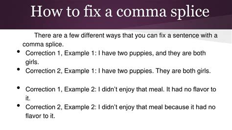 Ppt Sentence Fragments Run Ons And Comma Splices Powerpoint