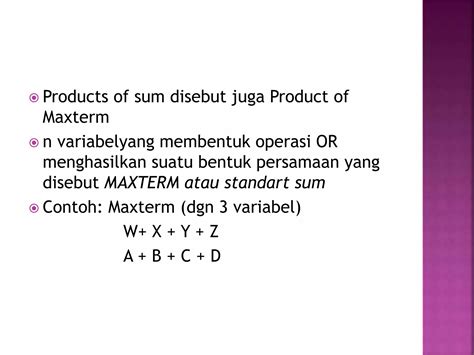 Product Of Sum Pos Ppt