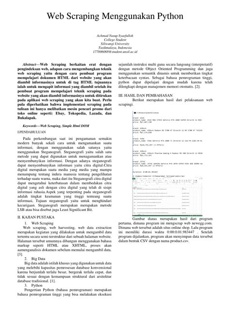 Pdf Web Scraping Menggunakan Python
