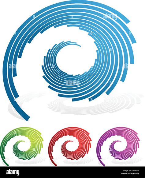 Spiralling lines vector Stock Vector Image & Art - Alamy