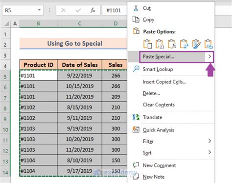 how to fill blank cells with value above in excel 4 easy methods