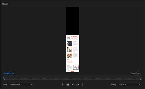 Premiere Adding Black Section To Scrolling Image Rpremiere