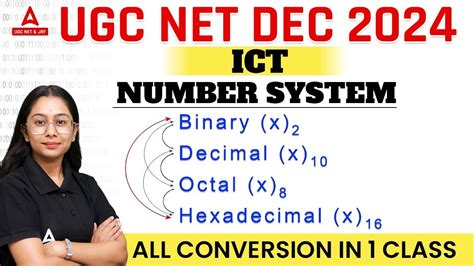 Ugc Net Dec 2024 Ict Number System All Conversion In 1 Class By