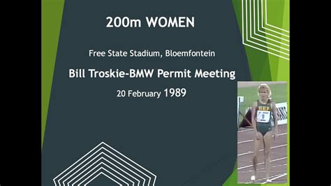 Evette De Klerk Wins The 200m At The Bill Troskie Bmw Meeting Bloemfontein 22 6 Running