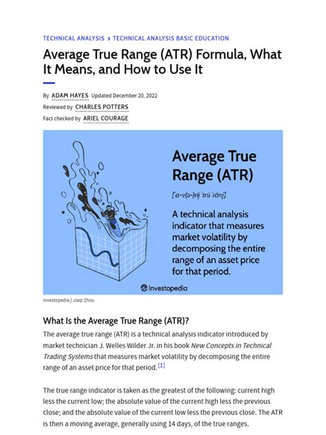 Average True Range Atr Formula What It Means And How To Use It
