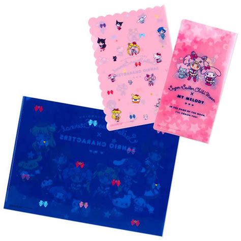 Sailor Moon Eternal X Sanrio Clear File Set Yattajapan