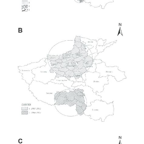 Results From The Spatiotemporal Scan Analysis A Five Clusters Download Scientific Diagram