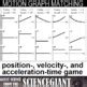 Kinematics Motion Graph Matching Card Game By TheScienceGiant TpT