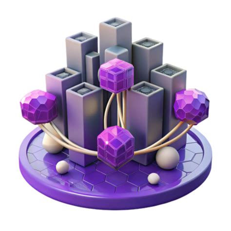 Extraordinary Modern Abstract 3d Network Cubes Spheres And