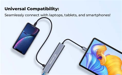 Amazon Com Lukcozmo Usb Hub In Usb Hub With M Ethernet K Hdmi Usb W Pd