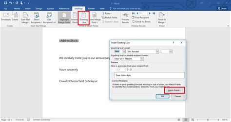 Microsoft Word Add Field Mail Merge Alaskagawer