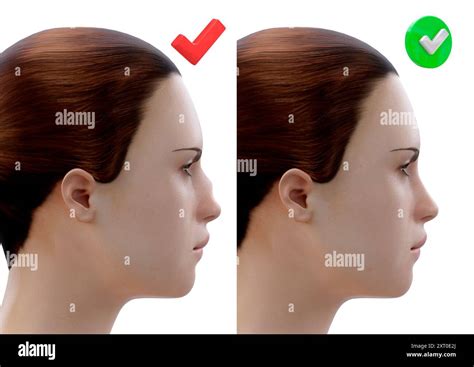 Womans Nose Before And After Rhinoplasty Isolated On White Background Correction Of The Nasal