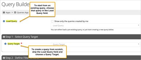 creating a new query
